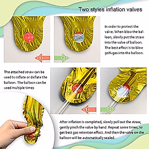 CYMYLAR 50pcs 26'' Foil Cone Mylar Balloons, Explosion Star Foil Balloons, starburst Point Star Balloons for Party Supplies, Birthday, Wedding, Photo Booth, Backdrop (Peal pink)