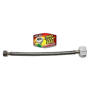 Fluidmaster 400ARHRFCS Universal High Performance PerforMAX Toilet Fill Valve, 2-Inch Flapper and CLICK SEAL 12-Inch Toilet Connector Repair Kit