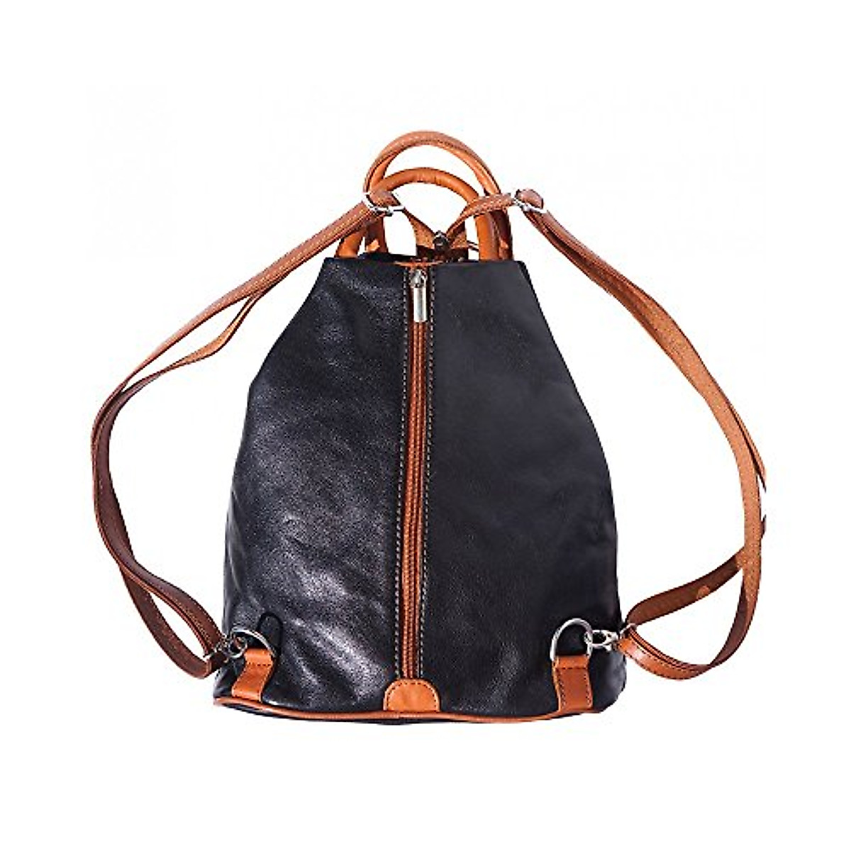 LaGaksta Submedium Italian Leather Backpack Purse Black Leather