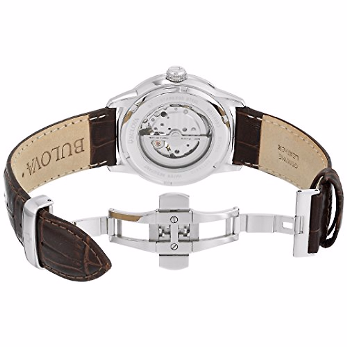 Bulova Men's 42mm Sutton Automatic Watch with 24-Hour Sub Dial, Exhibition Caseback, and Luminous Hands