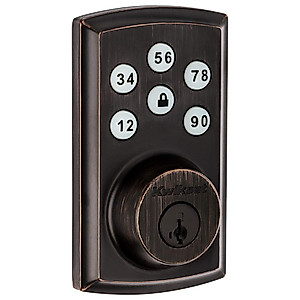 Kwikset 98880-005 SmartCode 888 Smart Lock Touchpad Electronic Deadbolt Door Lock with Z-Wave Plus Featuring SmartKey Security in Venetian Bronze