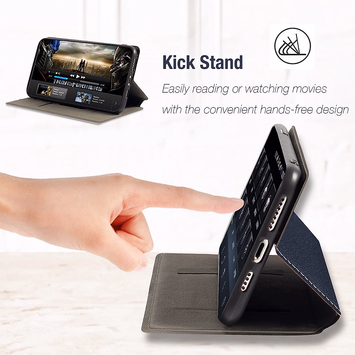 for Gigaset GX4 Case, Fashion Multicolor Magnetic Closure Leather Flip Case Cover with Card Holder for Gigaset GX4 Pro (6.1”)