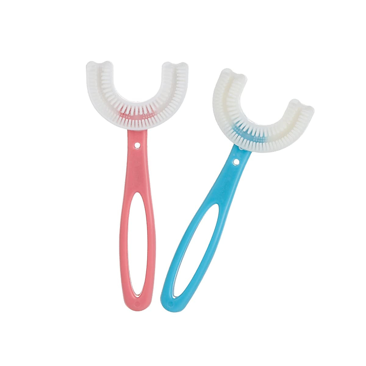 通用 Manual Toothbrushes for Kids 6-12 Years, 360 Degree Cleaning U-Shaped Kids Toothbrushes. (Hkids-6-12)