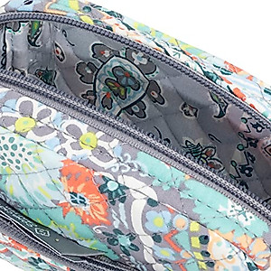 Vera Bradley Women's Cotton Mini Cosmetic Makeup Organizer Bag, Citrus Paisley - Recycled Cotton, One Size