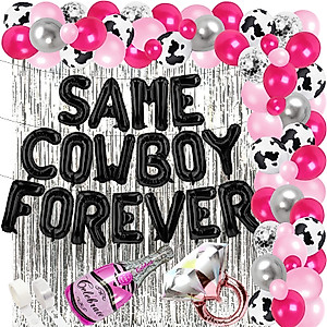 Disco Cowgirl Bachelorette Party Decorations Supplies Same Cowboy Forever Bridal Shower Decor Bride Balloons Western Bachelorette Decorations Bride To Be Bachelorette Balloons Naughty Nashville