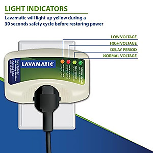 Lavamatic WS-10521 Electronic Surge Protector for Washing Machine – Front Top Load Washers