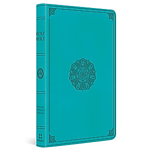 ESV Large Print Value Thinline Bible (TruTone, Turquoise, Emblem Design)