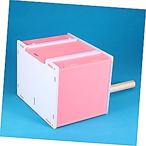 BESPORTBLE Bird Incubator Bird Cage Bird Supplies Bird Breeding Nesting Parakeet Nest Birdhouse Canary Nest Birds Nest Birds Categories Birds Bird Nest The Birdcage Parrot Wooden Pink