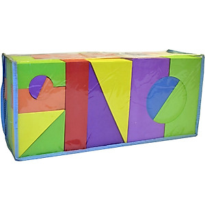 Number 1 in Gadgets Giant Foam Building Blocks, Building Toy for Kids, Ideal Blocks Construction Toys for Toddlers, 50 Pieces Different Shapes and Sizes, Waterproof, Bright Colors, Safe, Non Toxic