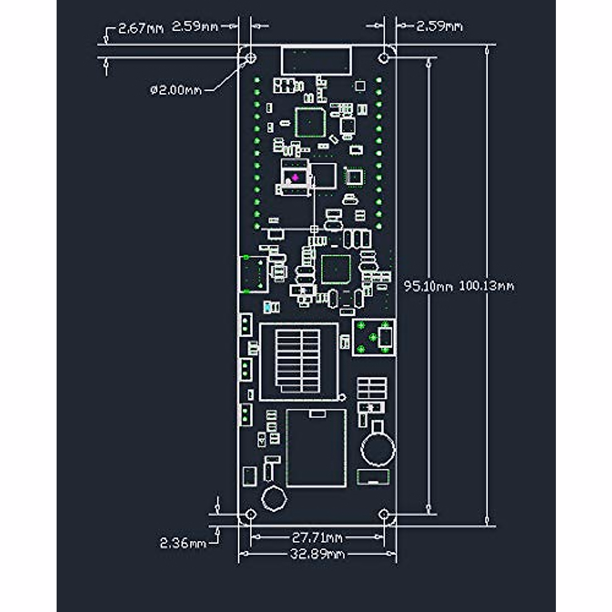 TTGO Meshtastic T-Beam V1.1 CH9102F CHIP ESP32 433/868/915/923Mhz WiFi Bluetooth ESP32 GPS NEO-6M SMA 18650 Battery Holder with OLED (433Mhz OLED)