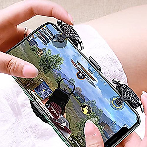 Mobile L1 R1 Gaming Controller for FPS Games, Phone Gaming Controller Trigger Joystick Buttons Full Screen Phones Compatible