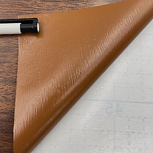 Yifely Brown Wood Grain Drawer Covering Paper Self Adhesive Shelf Liner Table Door Sticker 17.7 Inch by 9.8 Feet