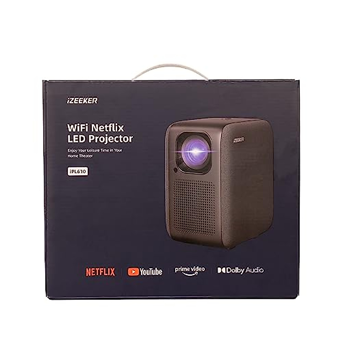 Projector 4K with WiFi Bluetooth, Netflix Licensed, Real 600 ANSI Lumen, Native 1080P Phone Projector Support Dolby Audio, Electric Focus, Auto/4P Keystone, Full Seal Compatible with Android/PC/USB