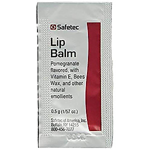 Safetec Lip Balm 53123 Pomegranate Flavored, One color, 144 Count