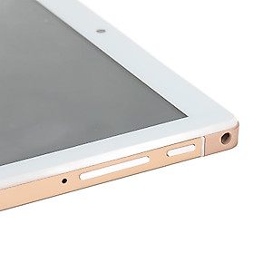 jerss Tablet, US Plug 100‑240V 10.1in HD Tablet Front 5MP Rear 8MP for Studying for Working (Gold)