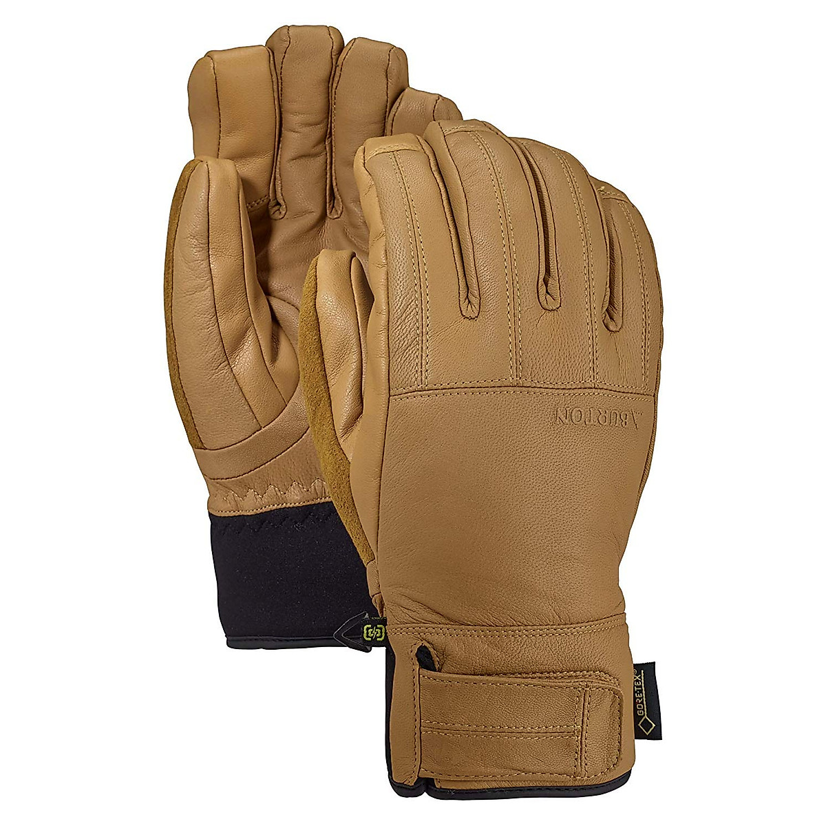 Burton Mens Gondy Gore-Tex Leather Glove, Raw Hide, X-Small