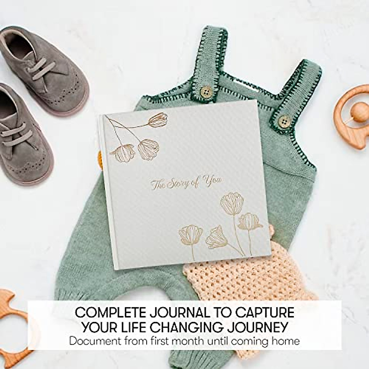 Pregnancy Journal for First-time Moms & Moms who Have Been There, Done That. Gender-Neutral Baby Keepsake. Memory Book for First time Moms