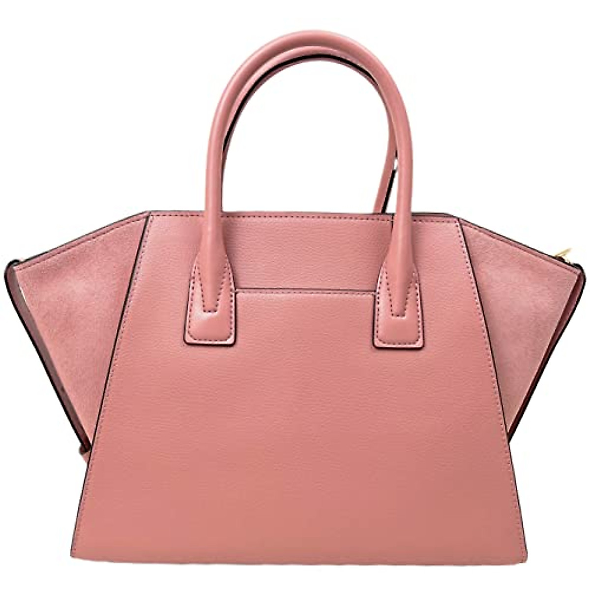 Michael Kors Avril Large Top Zip Slouch Satchel Crossbody (Sunset Rose)