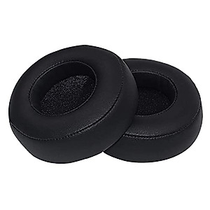 VEKEFF 2 pcs Replacement Earpads Ear Pads Cushion for Beats by Dr.Dre PRO/Detox Headphones (Black)