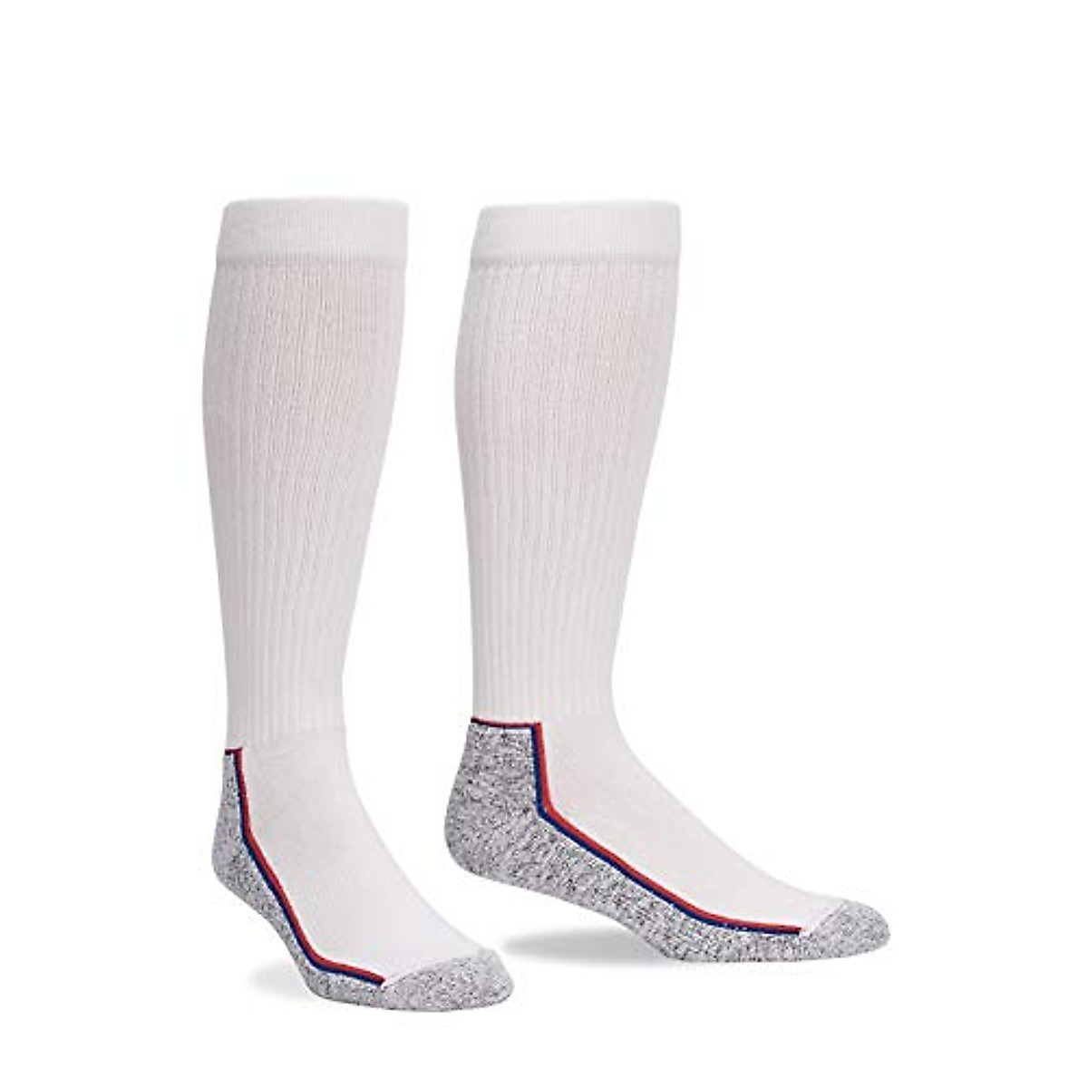 One Tough Sock unisex adult Extended Cushioned Over the Calf Casual Socks, White, X-Large US