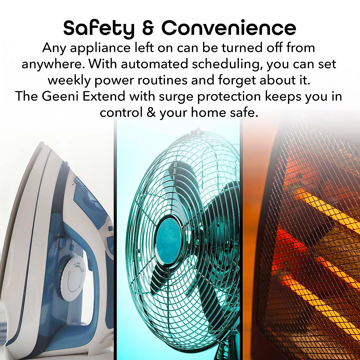 Geeni Smart Wi-Fi 4 Outlet Plug with Surge Protection, – No Hub Required – Compatible with Alexa, Google Home, White – 1-Pack