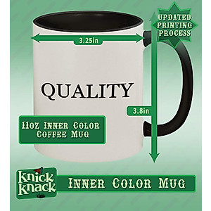 got availabilities? - 11oz Ceramic Colored Handle and Inside Coffee Mug Cup, Black