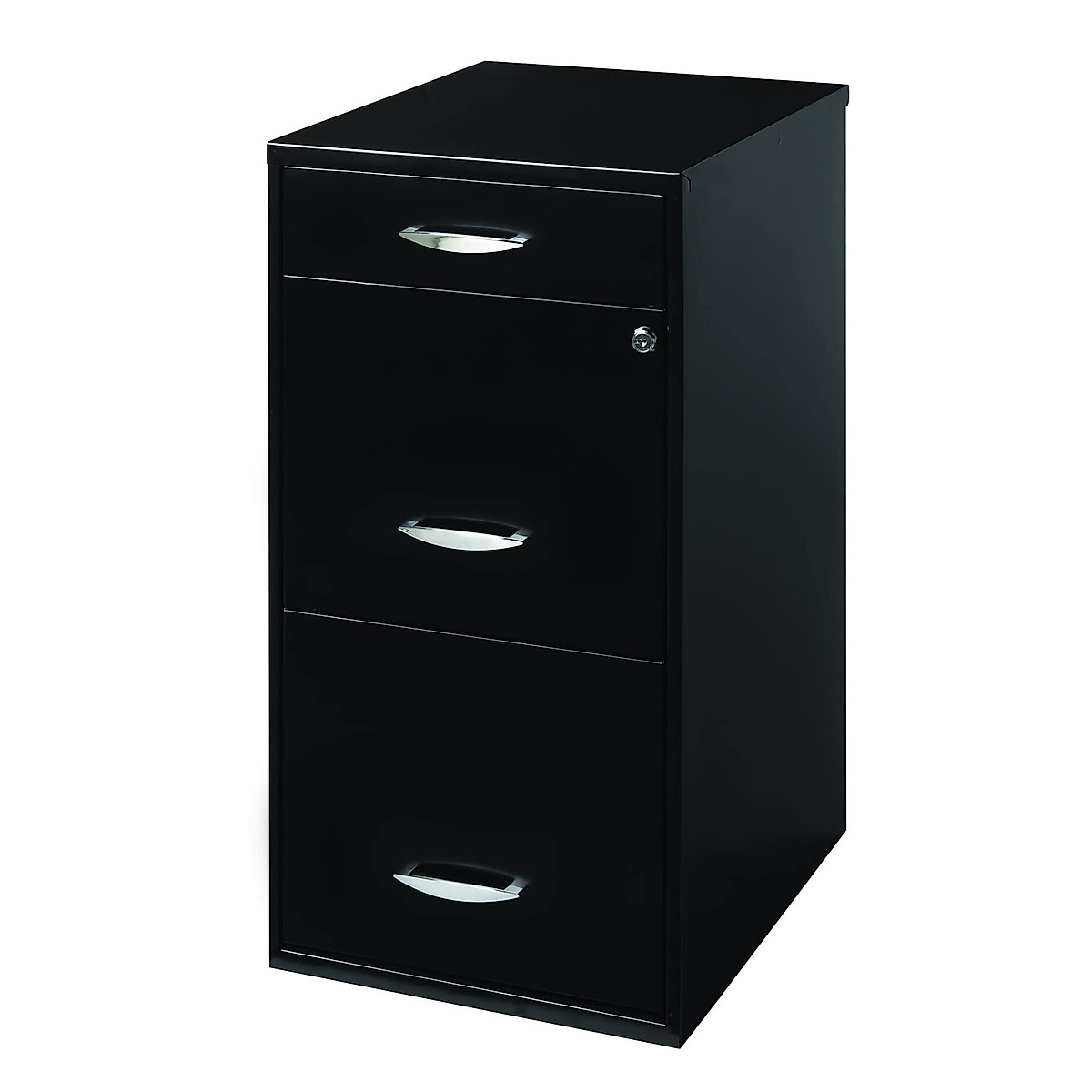 AVSAN Home Office Cabinet 18" D 3-Drawer Organizer Vertical File Cabinet for SOHO, Black