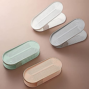 Cabilock Sneaker Rack 2pcs Shoe Slots Adjustable Height Shoe Stacker Shoe Organizer Shoes Storage Holder Display Rack with Double Decker for Closet Shoe Holder Rack Space Saver Grey Sneaker Shelf