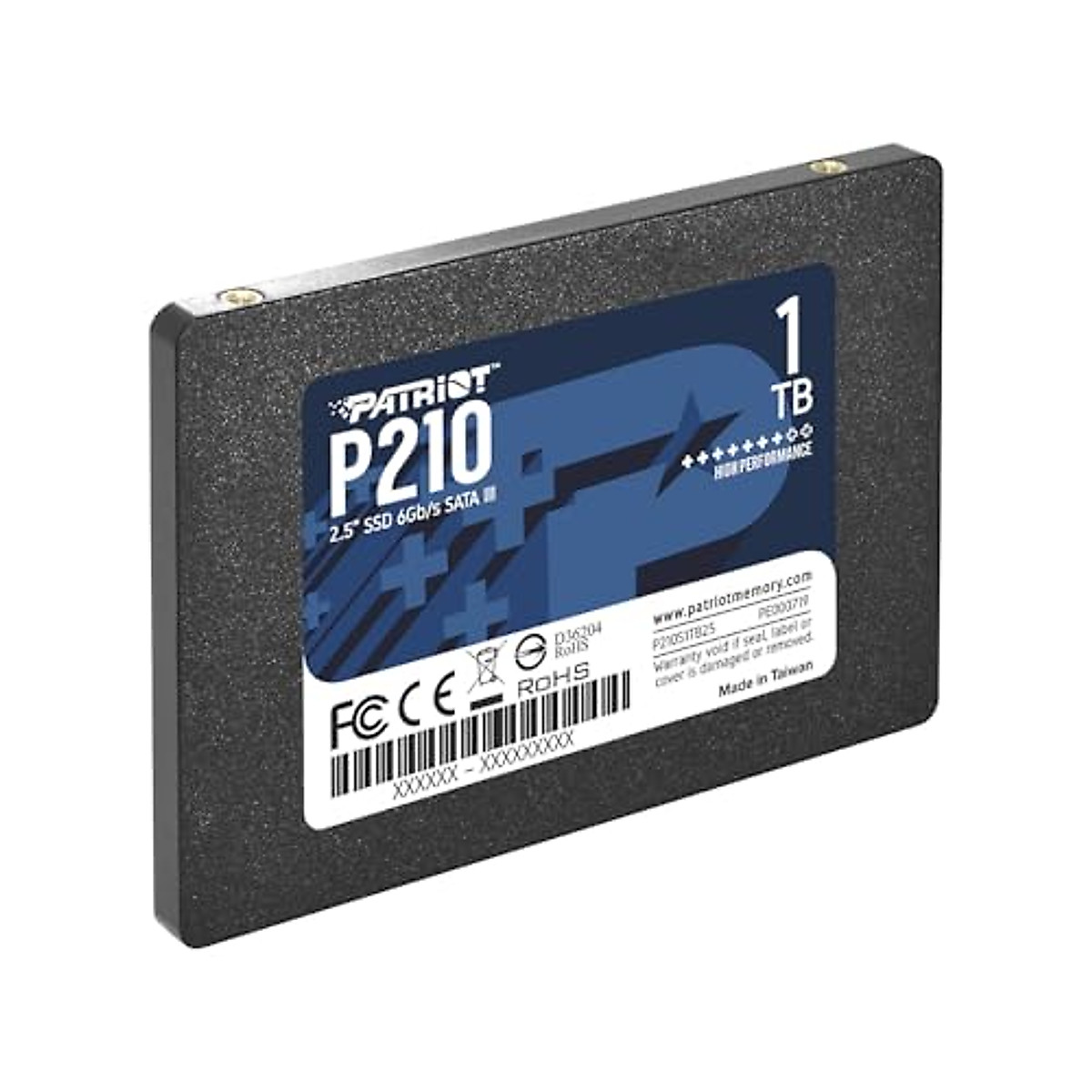 Patriot P210 1TB Internal SSD - SATA 3 2.5" - Solid State Drive - P210S1TB25