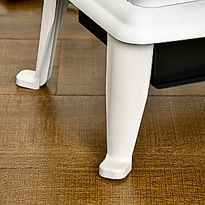 HOMCOM 23" Electric Infrared Fireplace Stove, Freestanding Fireplace Heater with Realistic Flame, Adjustable Temperature, Timer, 1000W/1500W, White