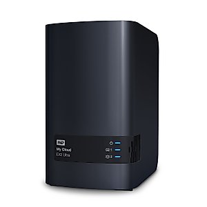 WD 24TB My Cloud EX2 Ultra 2-Bay NAS, Network Attached Storage, RAID, Backup, Streaming, Media Server - WDBVBZ0240JCH-NESN