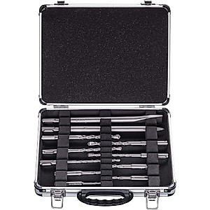 Bosch Professional 11-Piece SDS Plus Mixed Hammer Drill Bit and Chisel Set (for Concrete and Masonry; Accessories for Rotary Hammers)