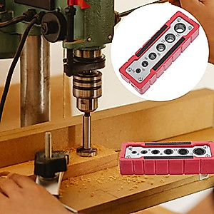 iplusmile Woodworking Hole Locators Pocket Hole Jigs Kit Woodworking Doweling Jigs Set Positioning Punch Tools Positioner Locators Tool Drilling Guide Kit for Puncher Carpentry Woodwork