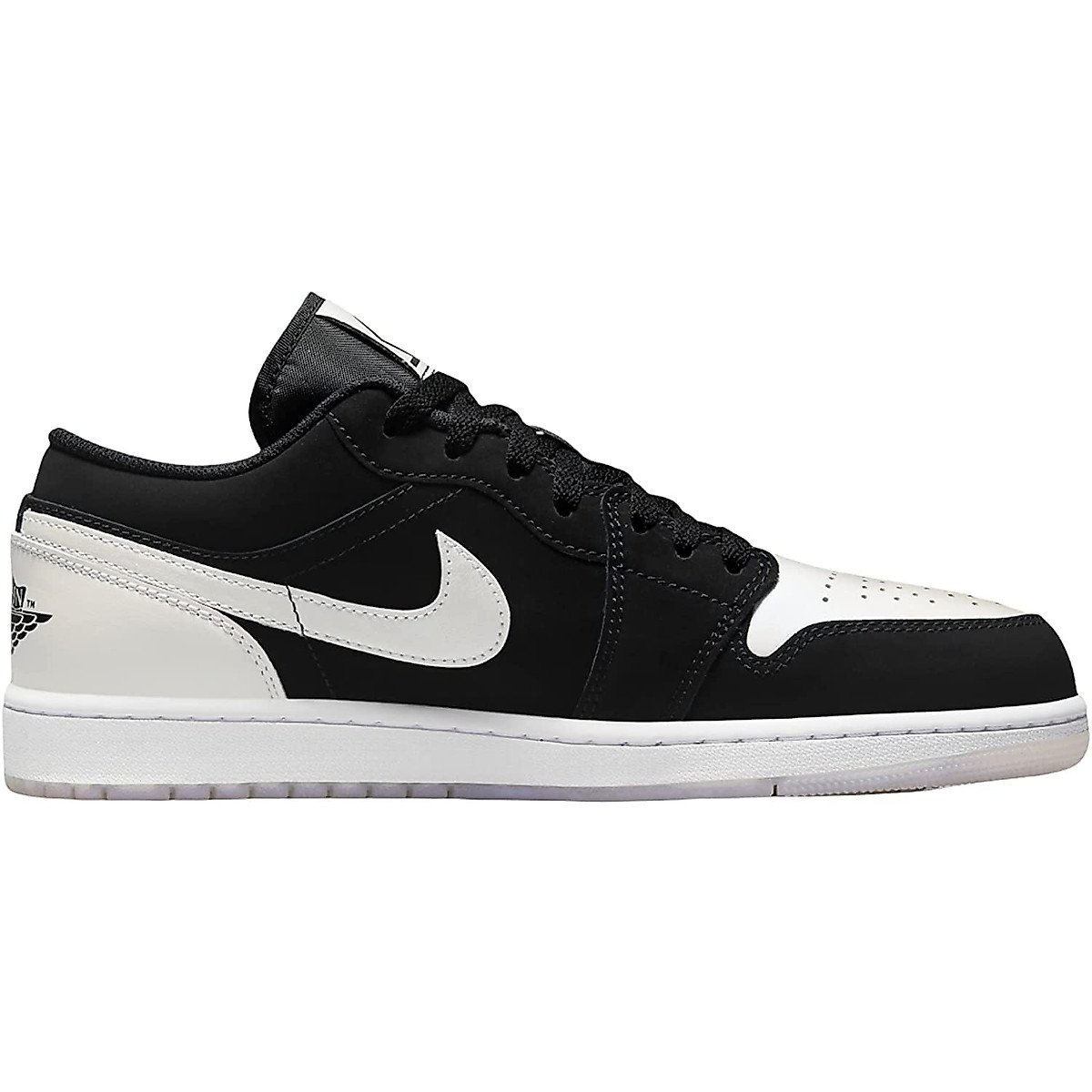 Nike Men's Air Jordan 1 Low Shoes, Black/Multi-color/White/Black, 9