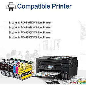 Inkpro Compatible Ink Cartridge Replacement for Brother LC-3013 LC3013 LC-3013BK LC3013BK MFC-J491DW MFC-J497DW MFC-J690DW MFC-J895DW (2-Pack Black)