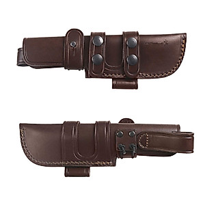 iFIELD Hunting Knife Workout EL29112 Sport, 4.5 inch MOVA Blade Full Tang, Satin Finish, Cocobolo Handle, Includes Brown Leather Sheath, Camping Tool for Fishing, Hunting, Sport Activity