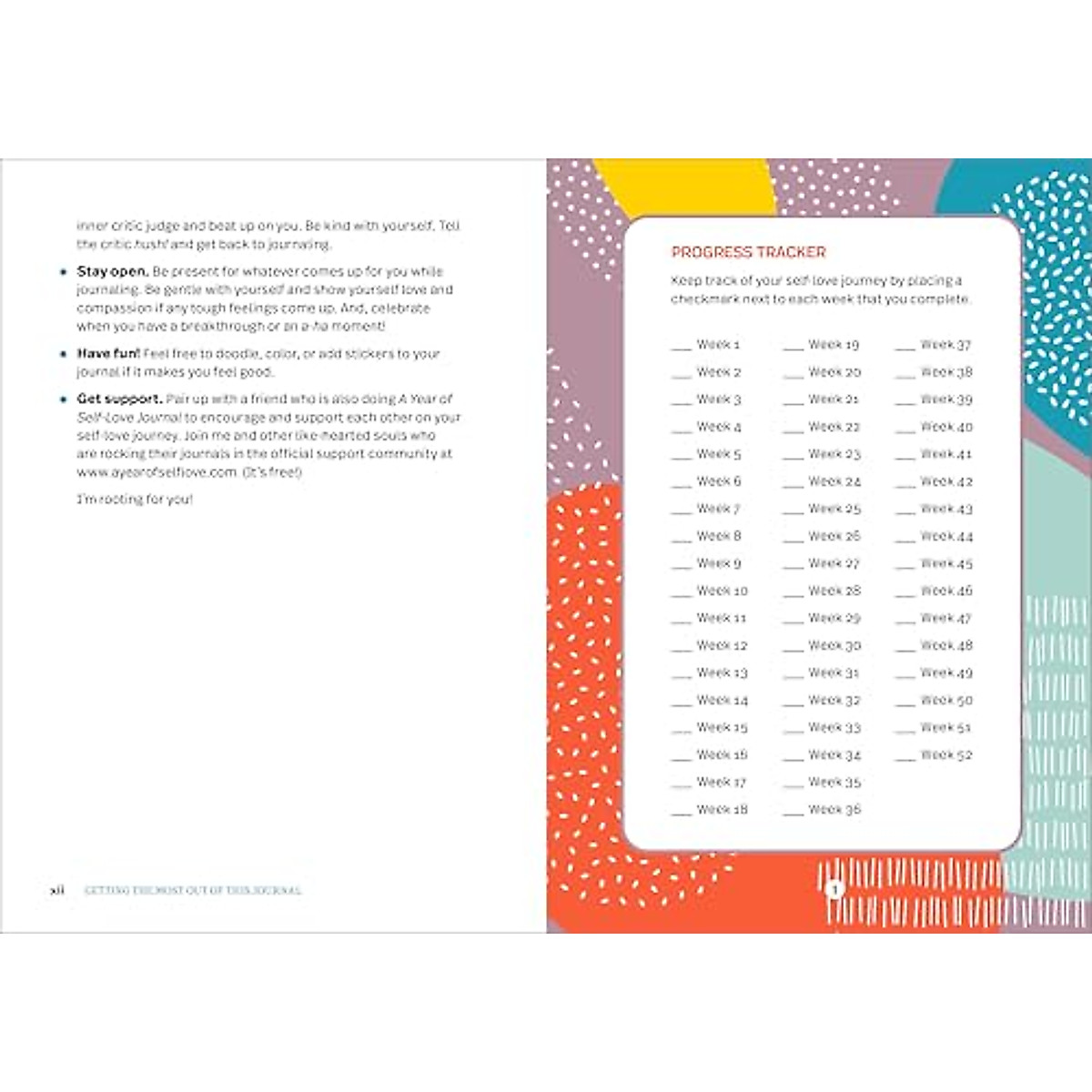 A Year of Self Love Journal (A Year of Reflections Journal)