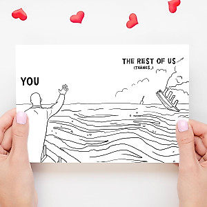 UUEFKTN Funny Coworker Leaving Card Farewell Card, 2024 Grads Card, Cute Retirement Card Gift for Boss Colleague, Goodluck Card Miss You Card, Congratulation New Job Card,Graduation Card