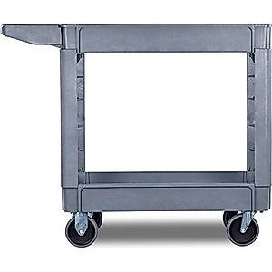 Carlisle FoodService Products UC401823 Bin Top Utility / Service Cart, 500 Pound Capacity, 40" x 17" x 33 Inch (L x W x H), Gray