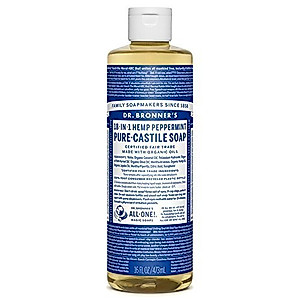 Dr. Bronners Peppermint 16oz. Castile Soap (2 Pack)