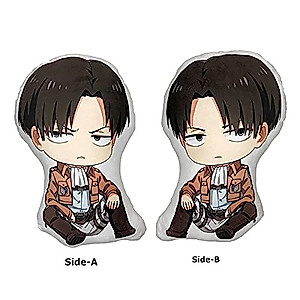 Lshpresx Levi Ackerman Cosplay Stuffed Pillow Cushion Doll Toy
