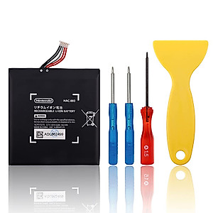 SwarKing Replacement Battery Compatible with HAC-003 NintendoSwitch HAC-001 NintendoSwitch-Spielekonsole vorgesehen with Toolkit