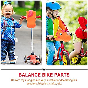 Kisangel Kid Toys Toddler Toy Scooter Accessories for Toddlers Kids Girls Decorations All of T- bar Micro Mini Kick Scooter Bike Jump Stick Orange Kid Toys Toddler Toy