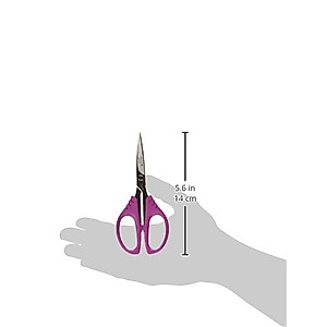 Havel's Sew Creative 5-1/2-Inch Curved Tip Sewing/Quilting Scissors-Pink Comfort Grips