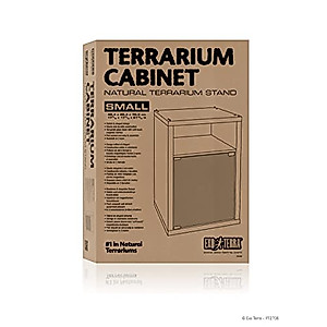 Exo Terra Terrarium Cabinet, Small - Reptile and Amphibian Terrarium Stand - Measures 17.88 W x 17.88 D x 27.75 H Inches