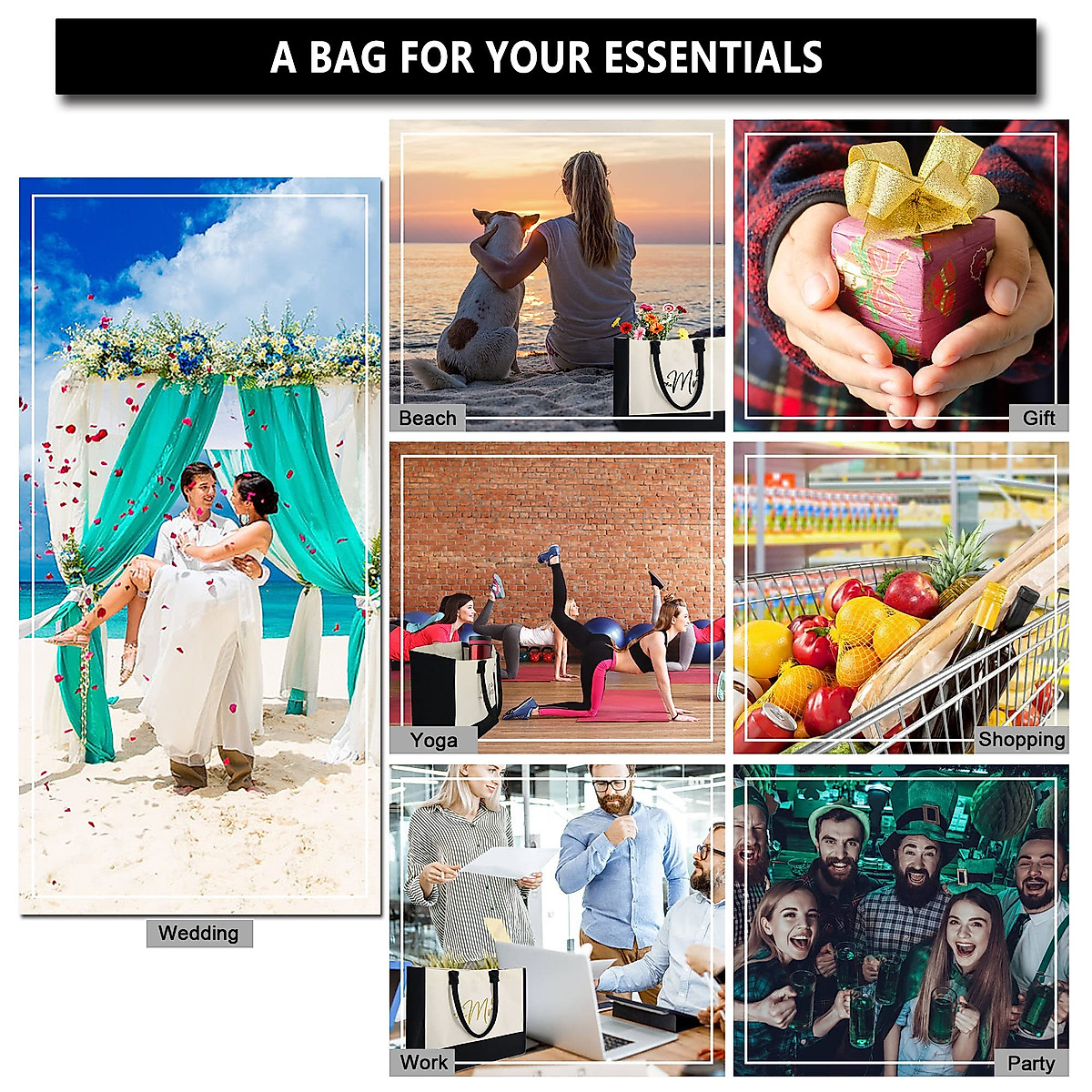 BeeGreen Bride Bag Mrs Gifts Canvas Tote with Pocket Bridesmaid Gifts Embroidery Congratulations Gifts for Women Bride To Be Wifey Cool Bridal Shower Gift for Wedding Honeymoon Bachelorette Engagement