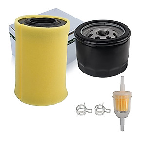 partszen Air Filter Oil Filter for John Deere Z225 Z235 Z255 Z335E Z335M Z345R Z355R ZTrak D100 D110 D130 D140 D160 D170 for Husqvarna YTA22V46 YTH22V46 YTH24V48 for Craftsman YTS3000 LT2000 YS4500