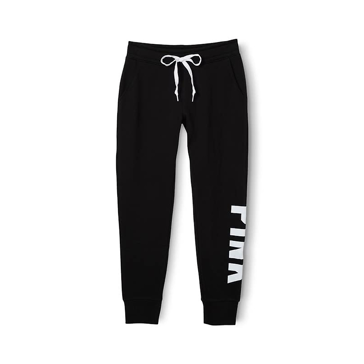 Victoria's Secret Pink Fleece Joggers, Pure Black, XX-Large