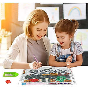 VIGEGU Halloween Gnome Diamond Painting Kits for Adults - Diamond Art Kits 5D Paintings with Diamond Dots Full Drill Round Gem Art,for Halloween Spooky DIY Gift and Home Decor12 x 12inch rectangle