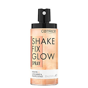 Catrice | Shake Fix Glow Spray | Sets Makeup and Hydrates Skin | Made With Cactus Blossom and Pineapple Extract | Oil Free, Paraben Free, Gluten Free | Vegan & Cruelty Free